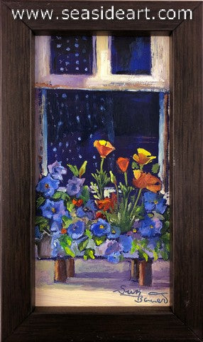 Spring Flower by Window - Seaside Art Gallery